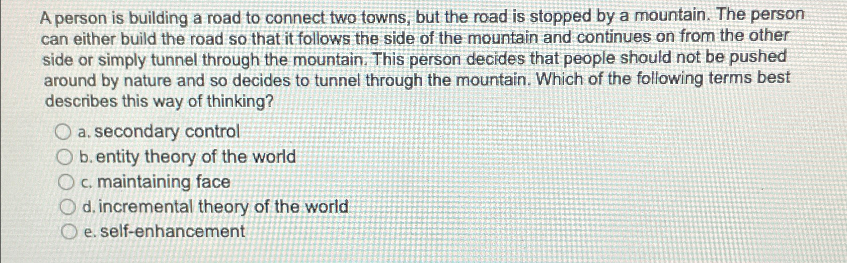 Solved A person is building a road to connect two towns, but | Chegg.com