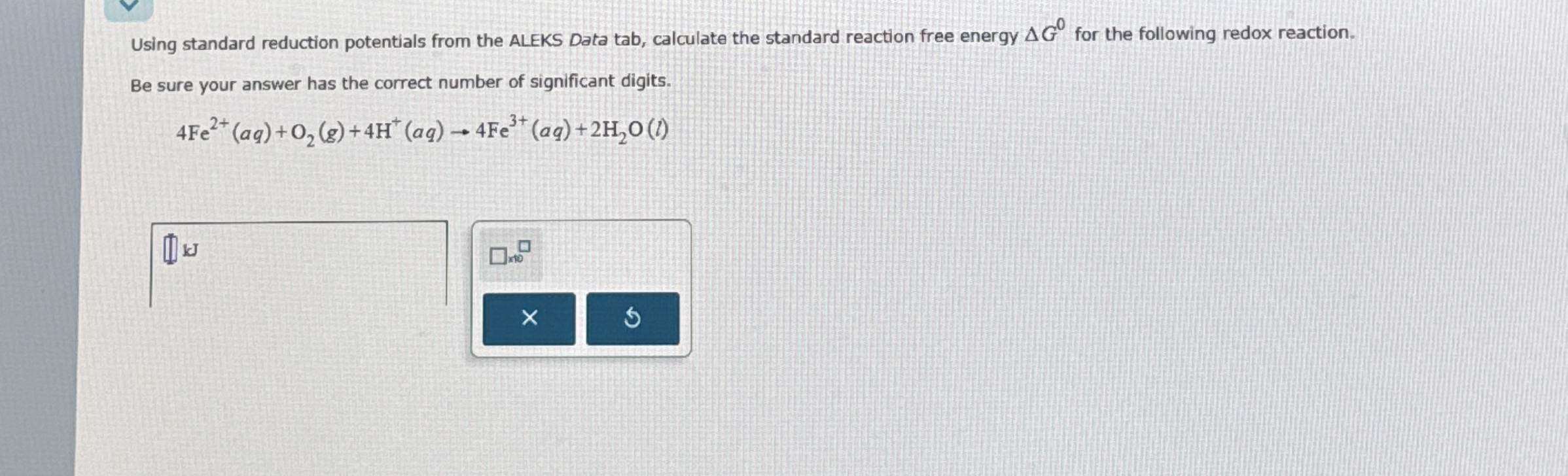 Solved Using Standard Reduction Potentials From The Aleks