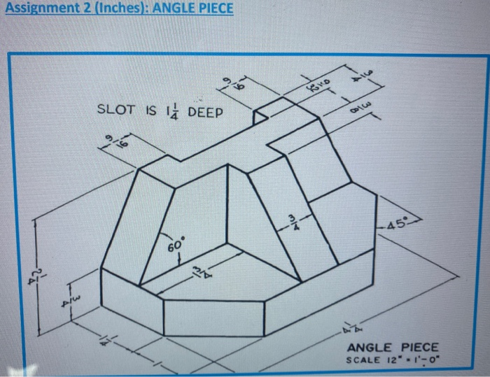 Solved . Draw the Front, Top, and R-Side Orthographic views | Chegg.com
