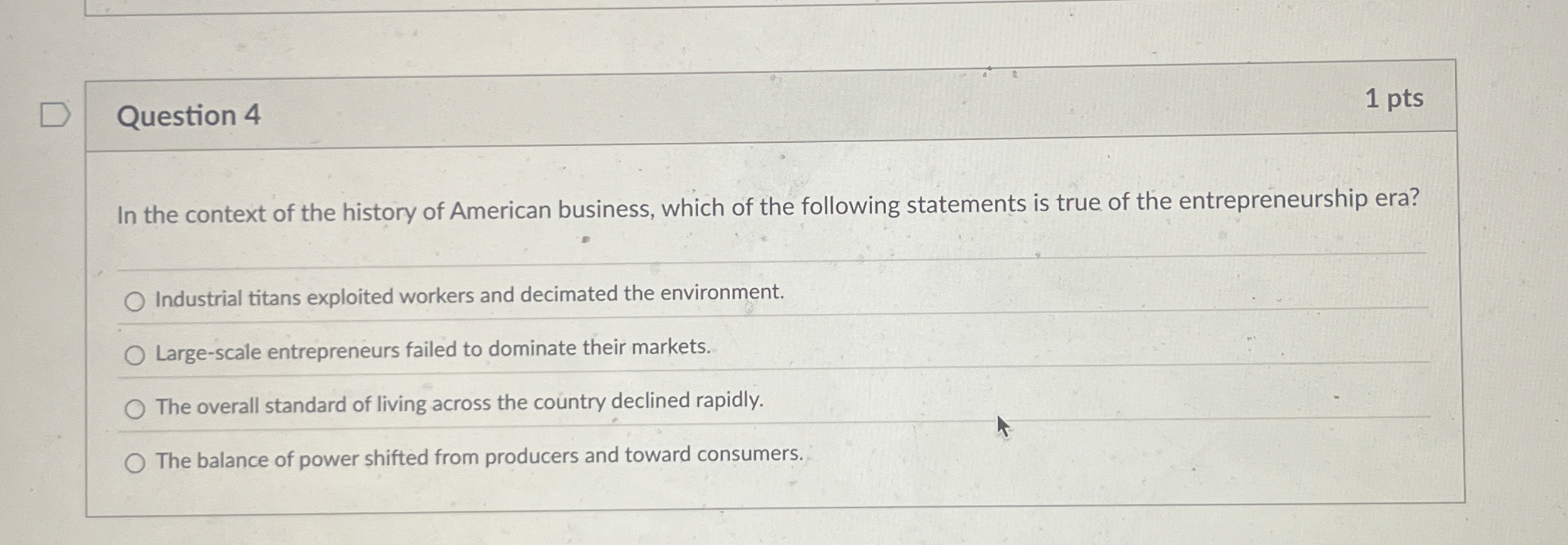 Solved Question 4In the context of the history of American | Chegg.com