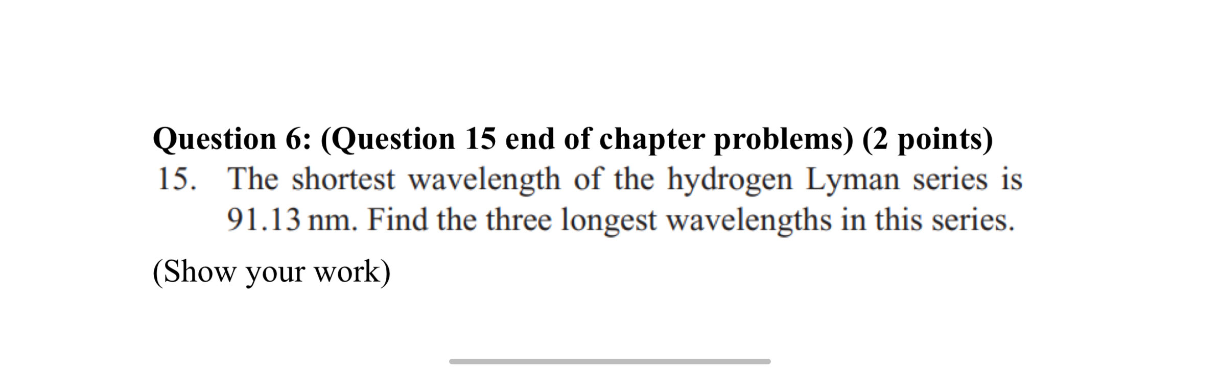 Solved Question 6: (Question 15 ﻿end of chapter problems) (2 | Chegg.com
