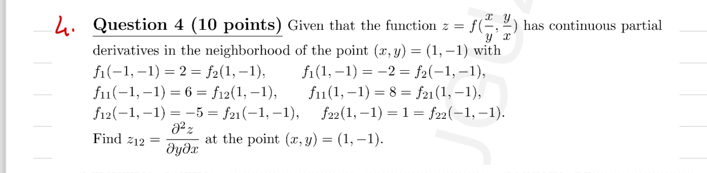 Solved Question 4 10 ﻿points ﻿given That The Function 6503