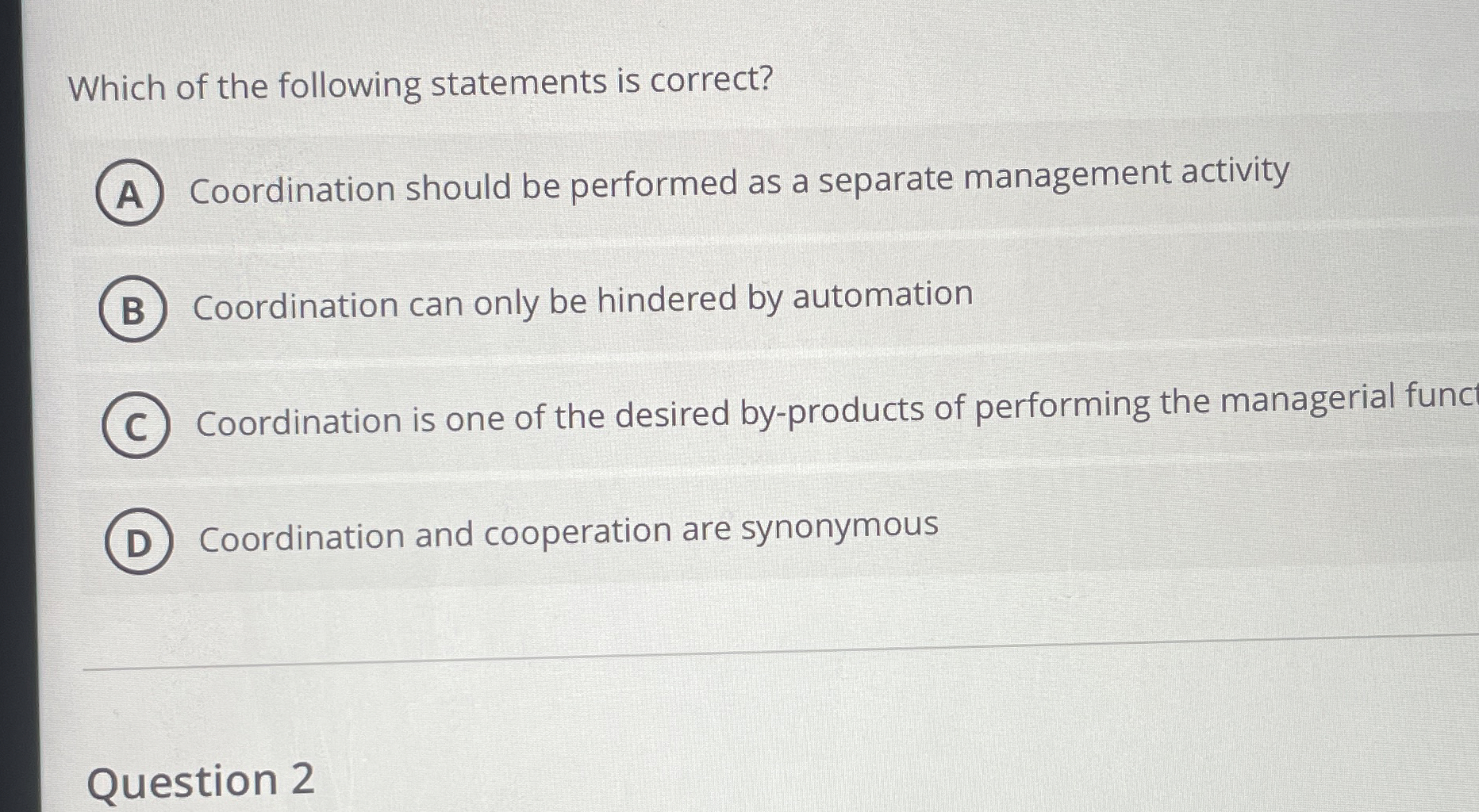 Solved Which of the following statements is | Chegg.com