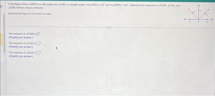 Solved In the figure shown BXD is a right angle amd AXE is a | Chegg.com