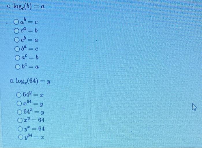 Solved Rewrite each of the following equations in | Chegg.com