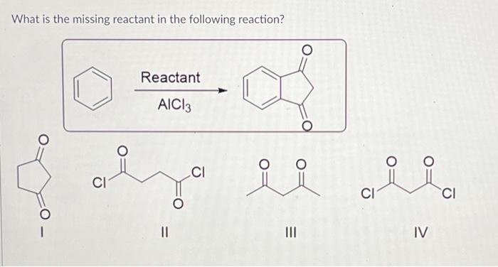 Solved What is the missing reactant in the following | Chegg.com