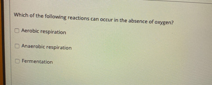 Solved Which of the following reactions can occur in the | Chegg.com