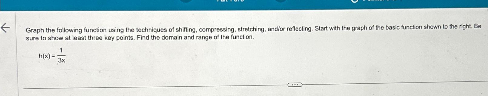 Solved Graph the following function using the techniques of | Chegg.com
