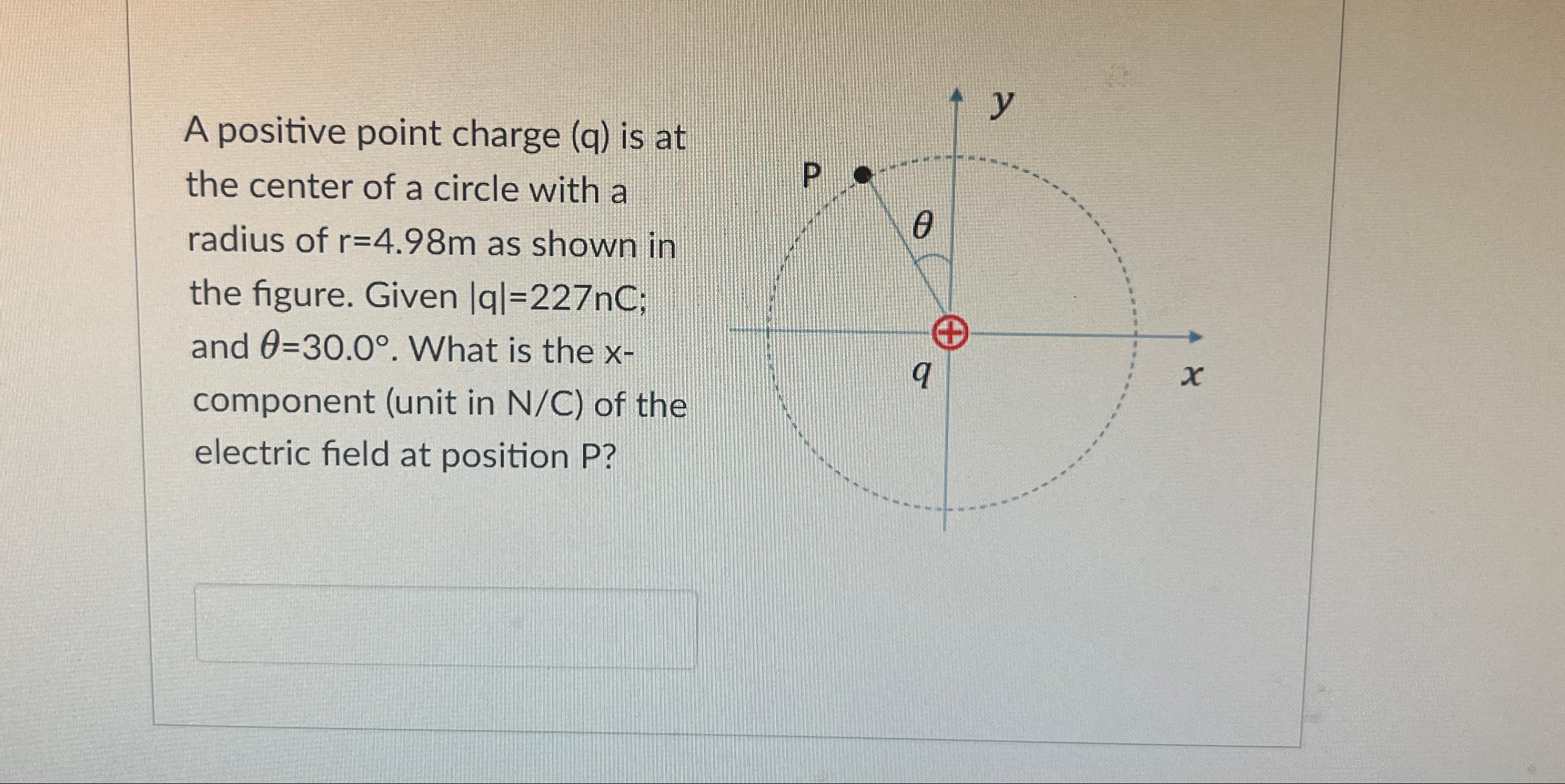 Solved A positive point charge (q) ﻿is at the center of a | Chegg.com
