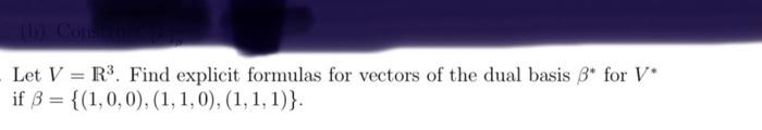 Solved Let V = R3. Find explicit formulas for vectors of the | Chegg.com