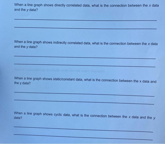 Solved Part I - Interpreting a Line Graph With your | Chegg.com
