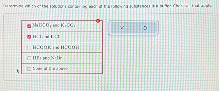 Solved Determine which of the solutions containing each of | Chegg.com