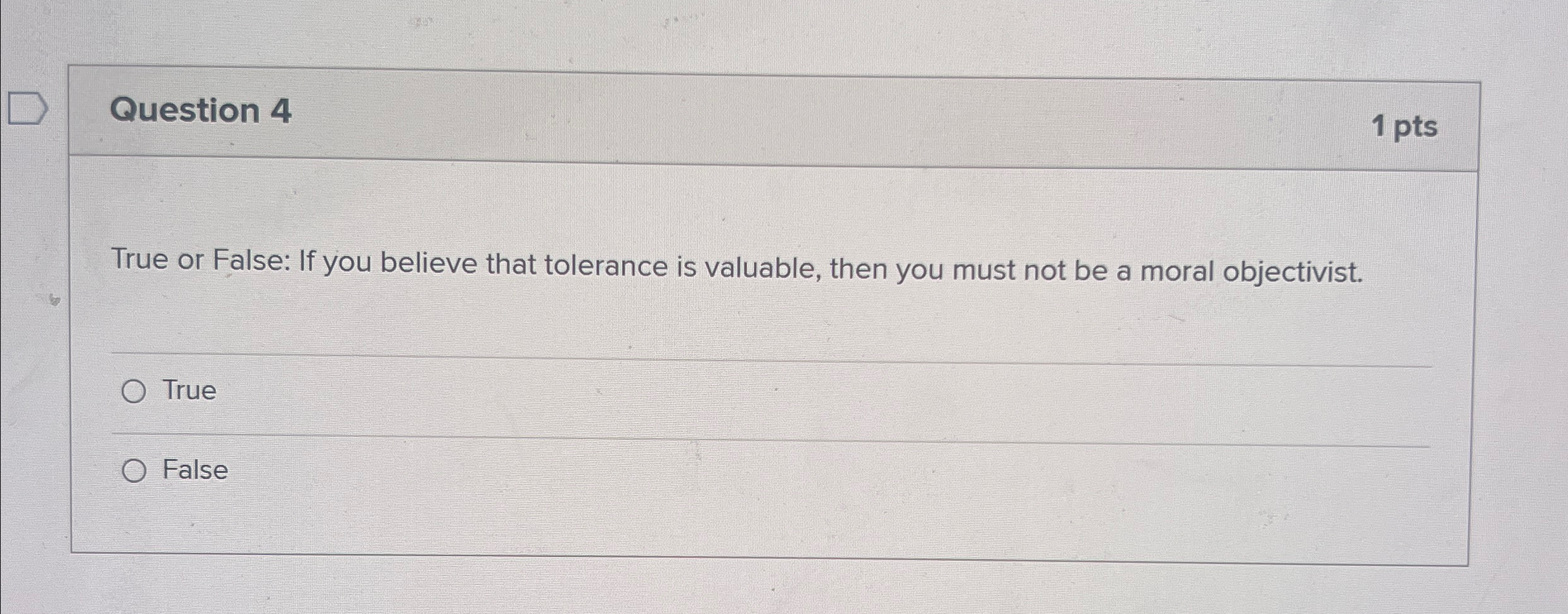 Solved Question 41 ﻿ptsTrue or False: If you believe that | Chegg.com