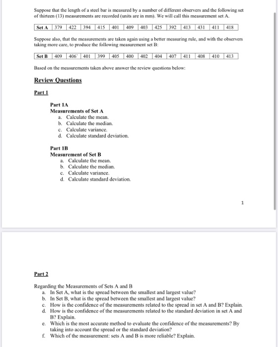 Solved Suppose that the length of a steel bar is measured by | Chegg.com