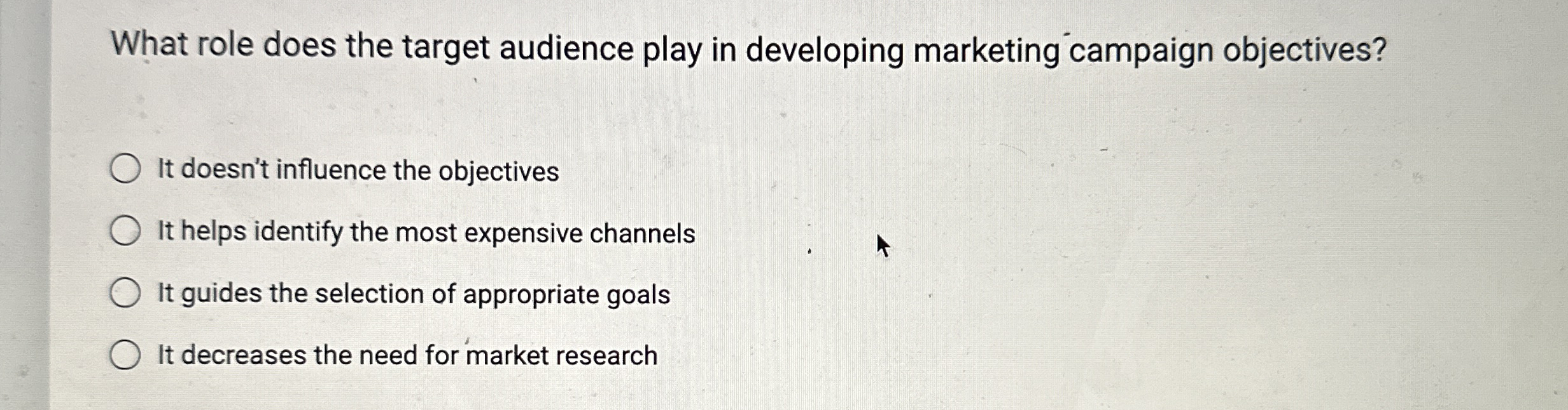 Solved What role does the target audience play in developing | Chegg.com