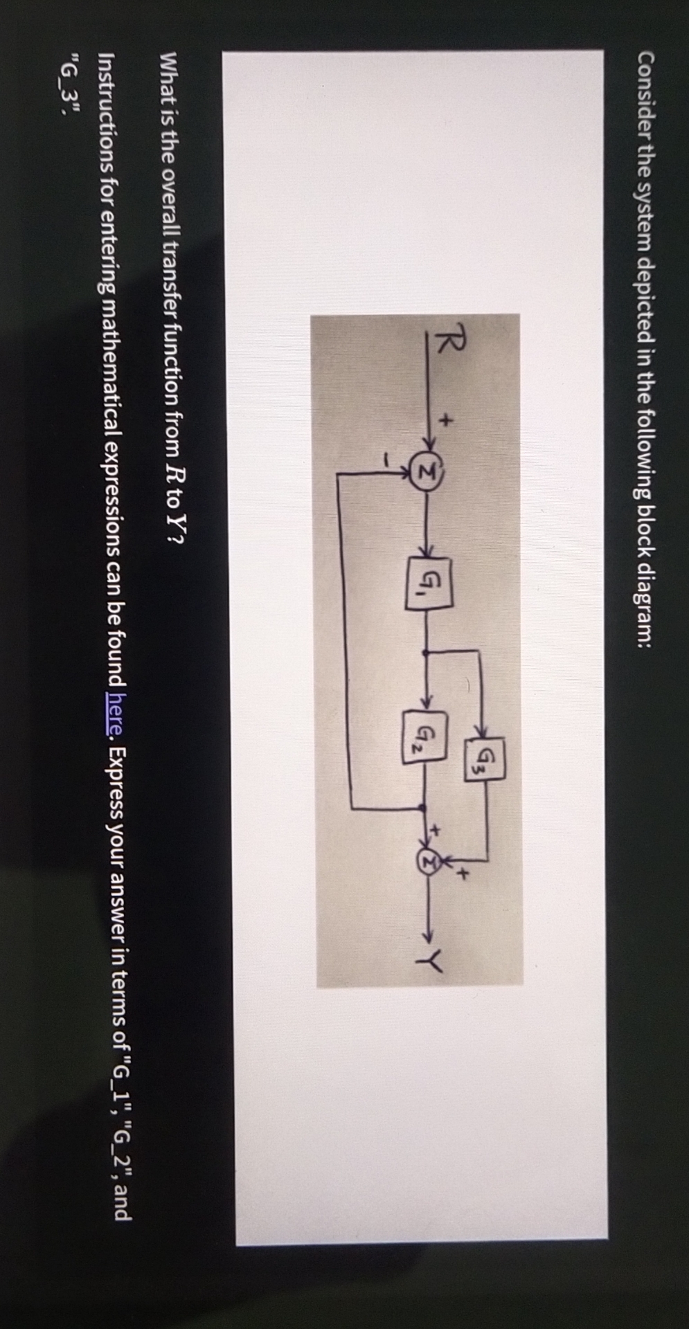 Solved Consider the system depicted in the following block | Chegg.com