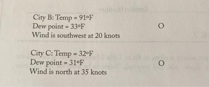Solved 2. Decode the following station models: a. Temp = Dew | Chegg.com