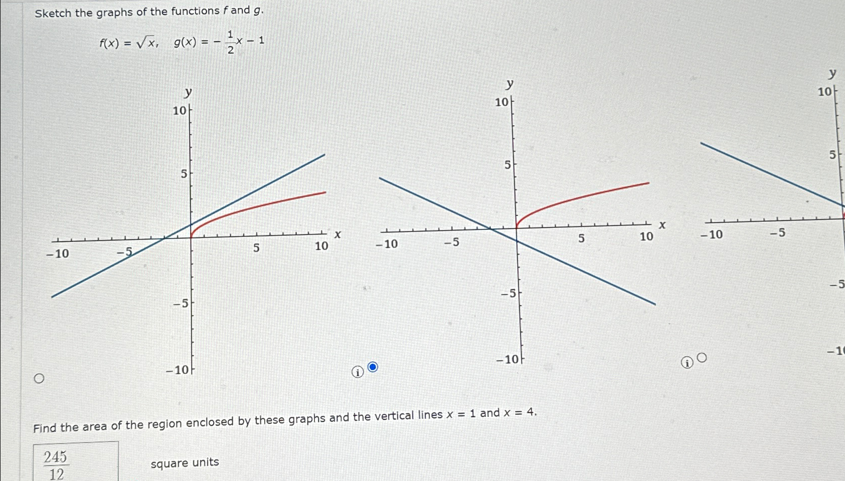 Solved Sketch the graphs of the functions f ﻿and | Chegg.com