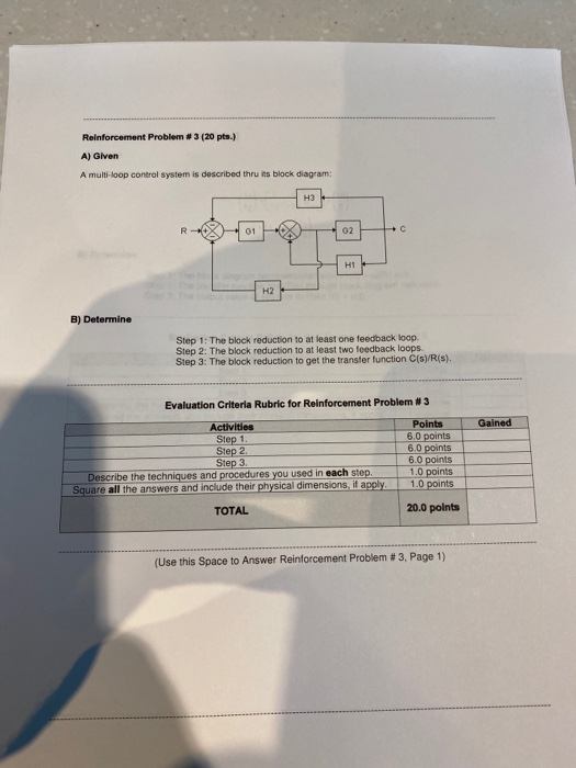 Solved Reinforcement Problem #1 (20 pts.) A) Given For the | Chegg.com