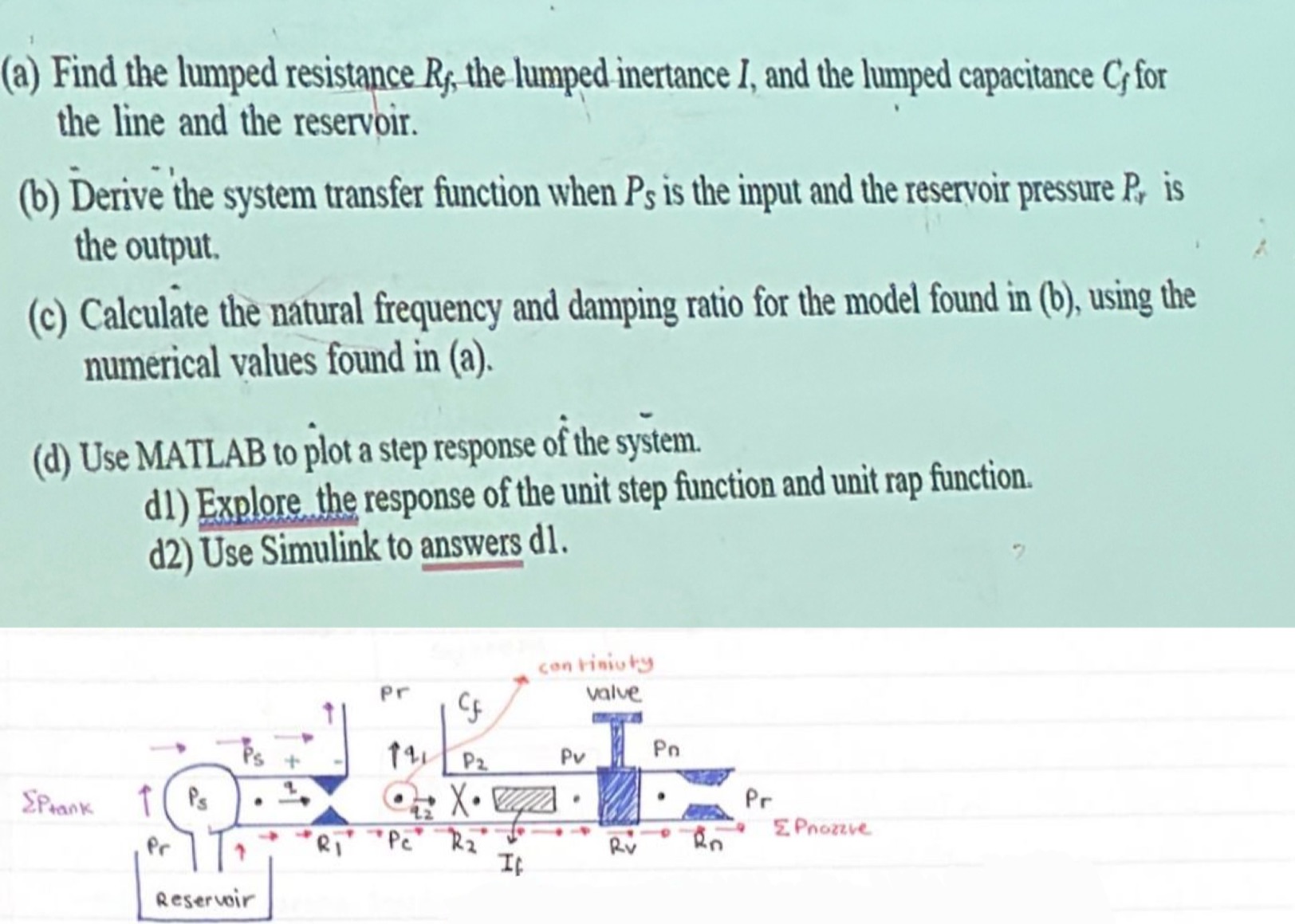 Solved a) ﻿Find the lumped resistance Rf, ﻿the lumped | Chegg.com