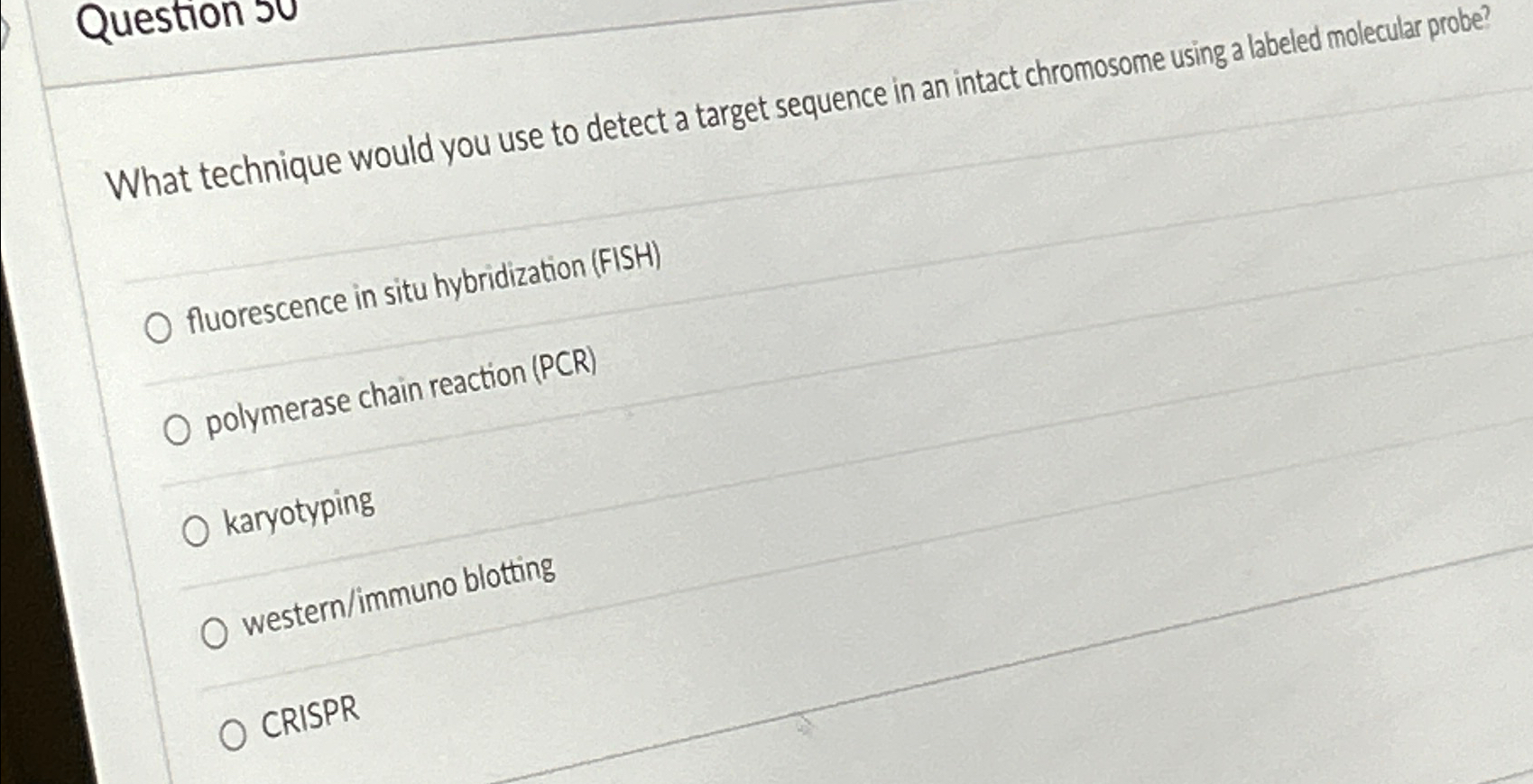 Solved Question 5What technique would you use to detect a | Chegg.com