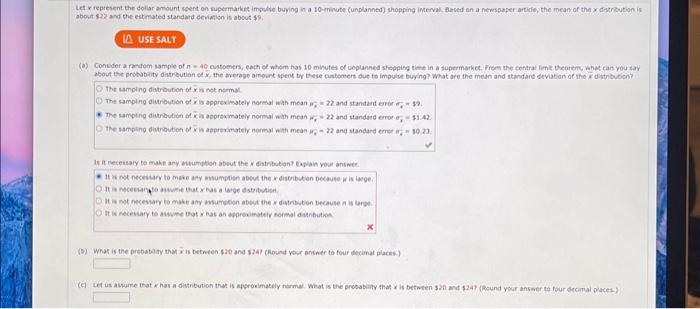 Solved about 825 and the estimated standerd devimion is | Chegg.com