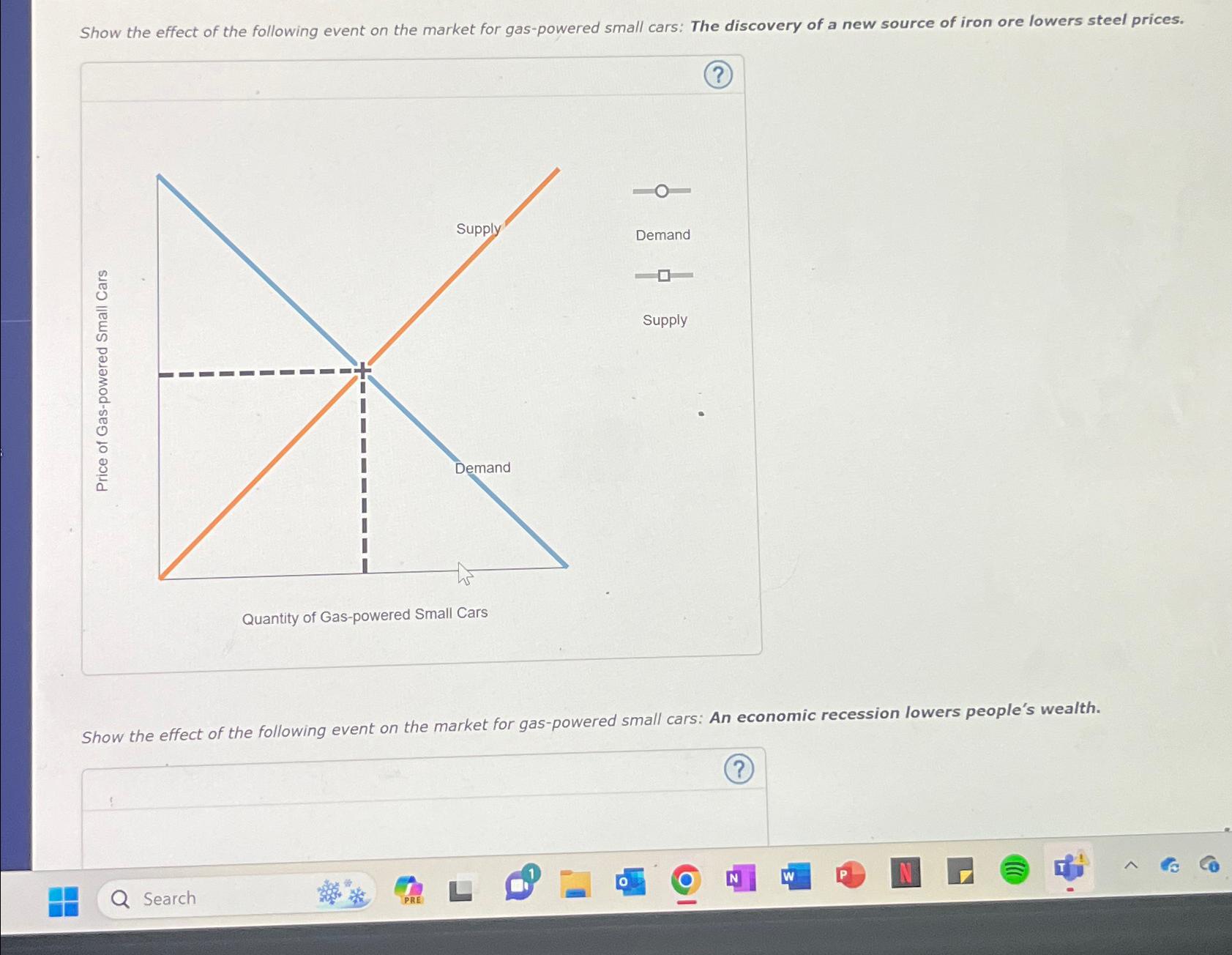 Solved Show the effect of the following event on the market | Chegg.com
