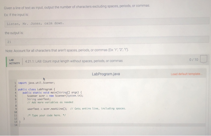 Given A Line Of Text As Input Output The Number Of