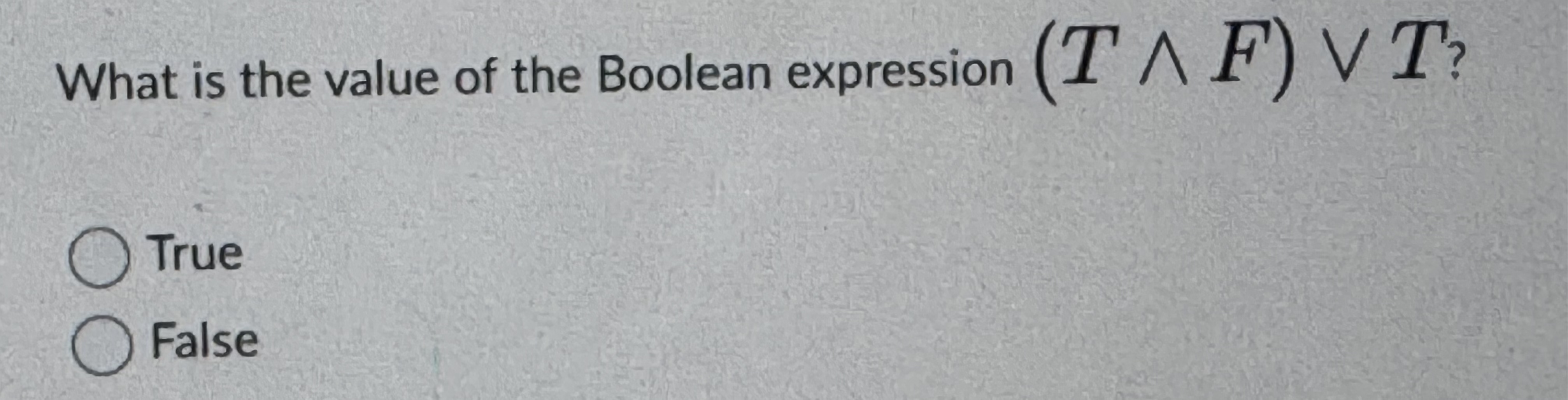 Solved What is the value of the Boolean expression | Chegg.com