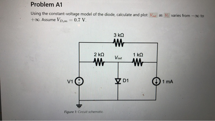 Solved Problem A1 Using the constant-voltage model of the | Chegg.com