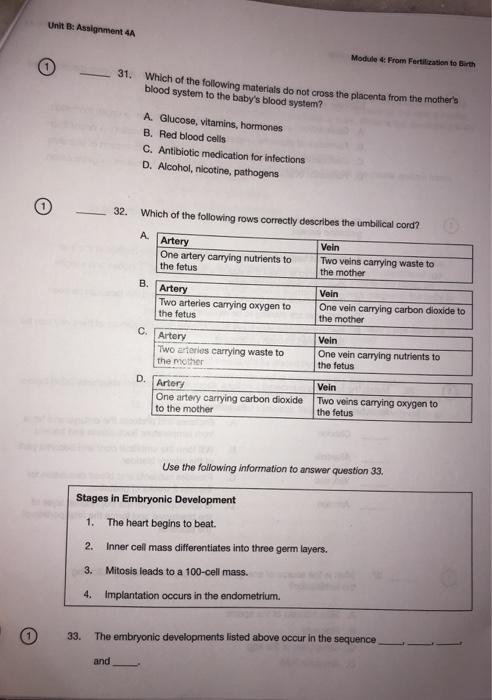 Solved Unit B: Assignment 4A Module From Ferization to Total | Chegg.com