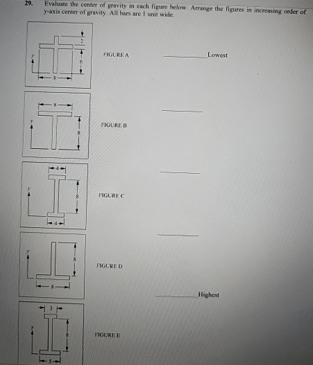 Solved Evaluate the center of gravity in each figure below. | Chegg.com