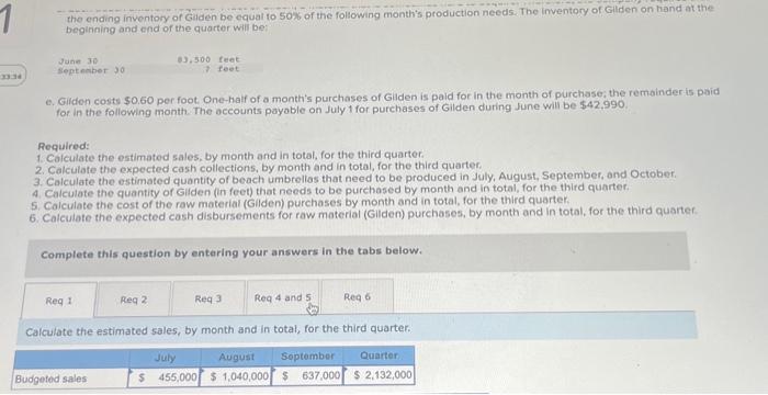 Solved Calculate the expected cash collections, by month and | Chegg.com