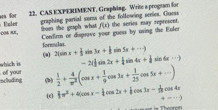 Solved Assignment Using Mathematica, graph the partial sums | Chegg.com
