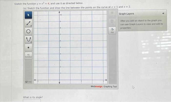 Solved Sketch the function y=x2+4, and use it as directed | Chegg.com