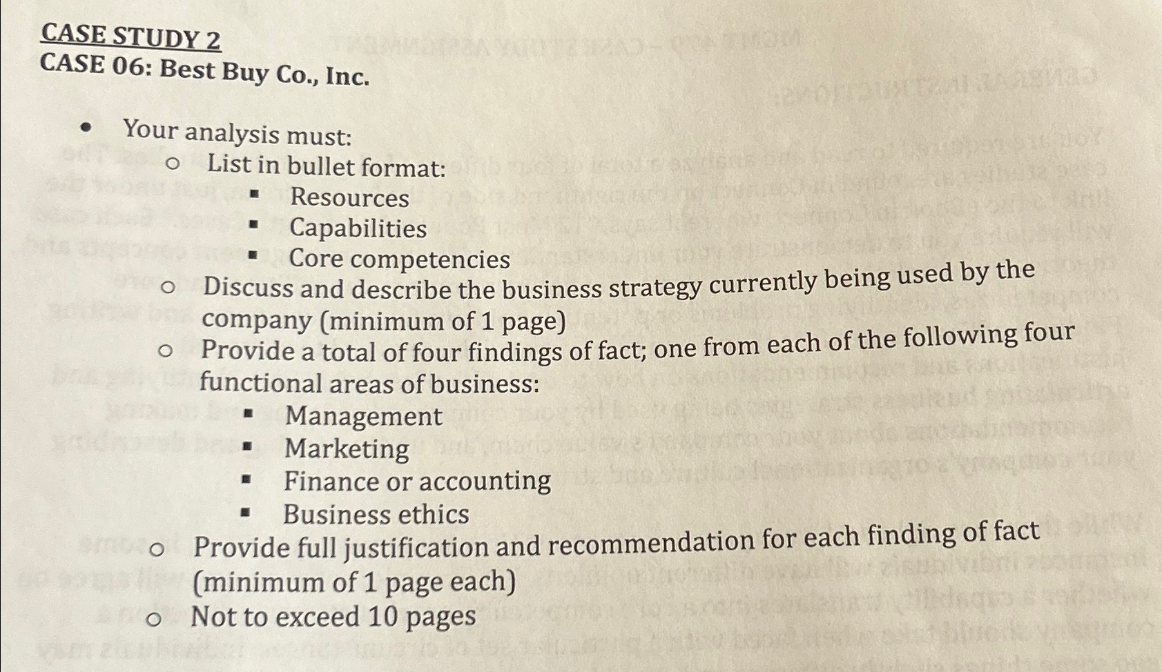 Solved CASE STUDY 2CASE 06: Best Buy Co., ﻿Inc.Your analysis | Chegg.com
