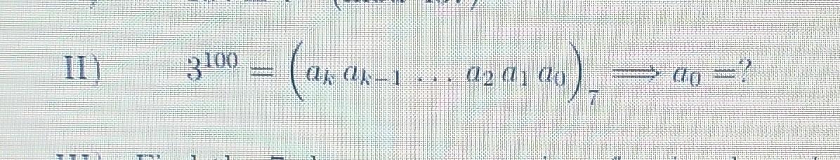 Solved Number theory question . please can you write the | Chegg.com