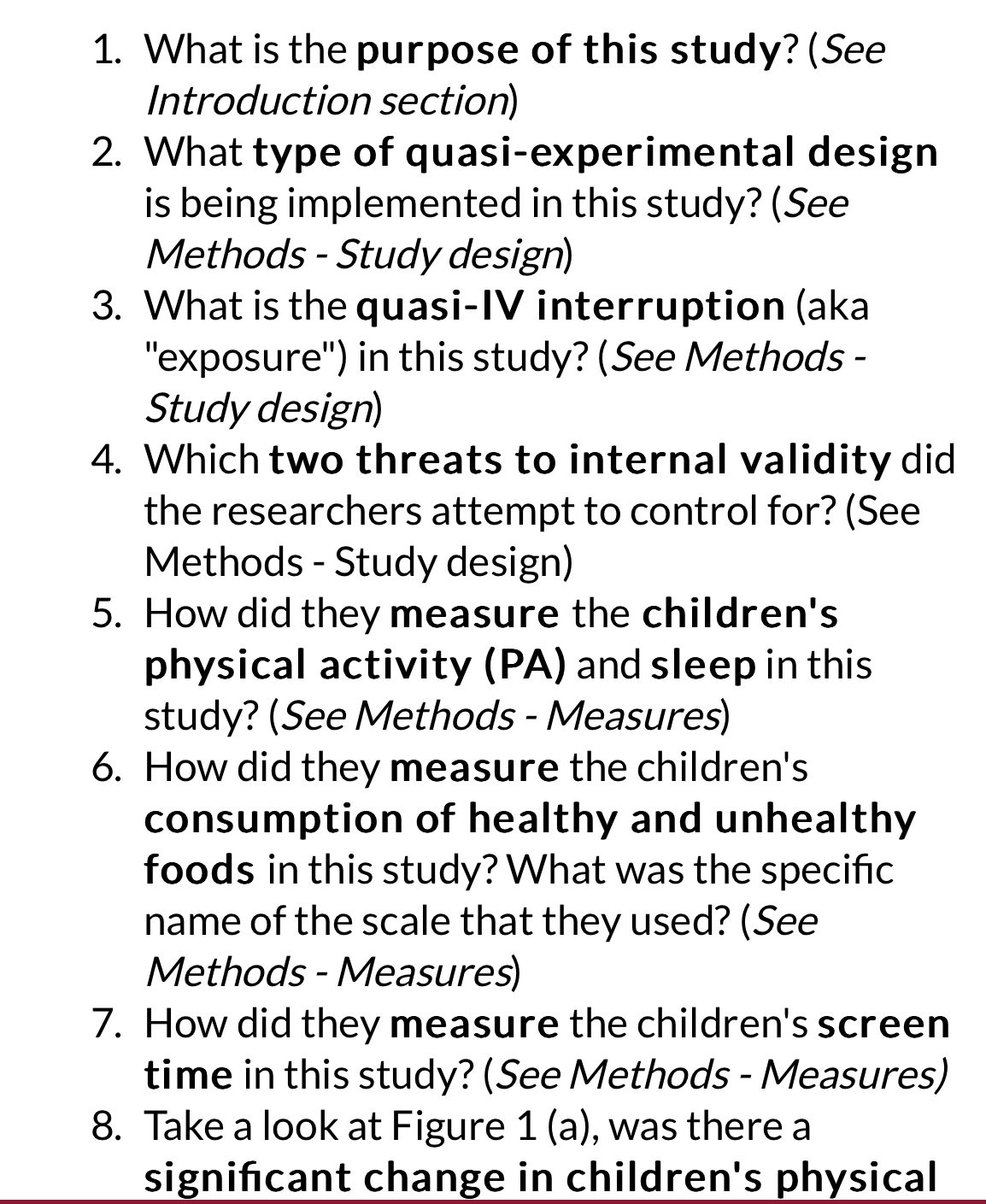 Solved What is the purpose of this study? (See Introduction | Chegg.com