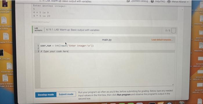 Solved Run youf program as otten as youd like, before | Chegg.com