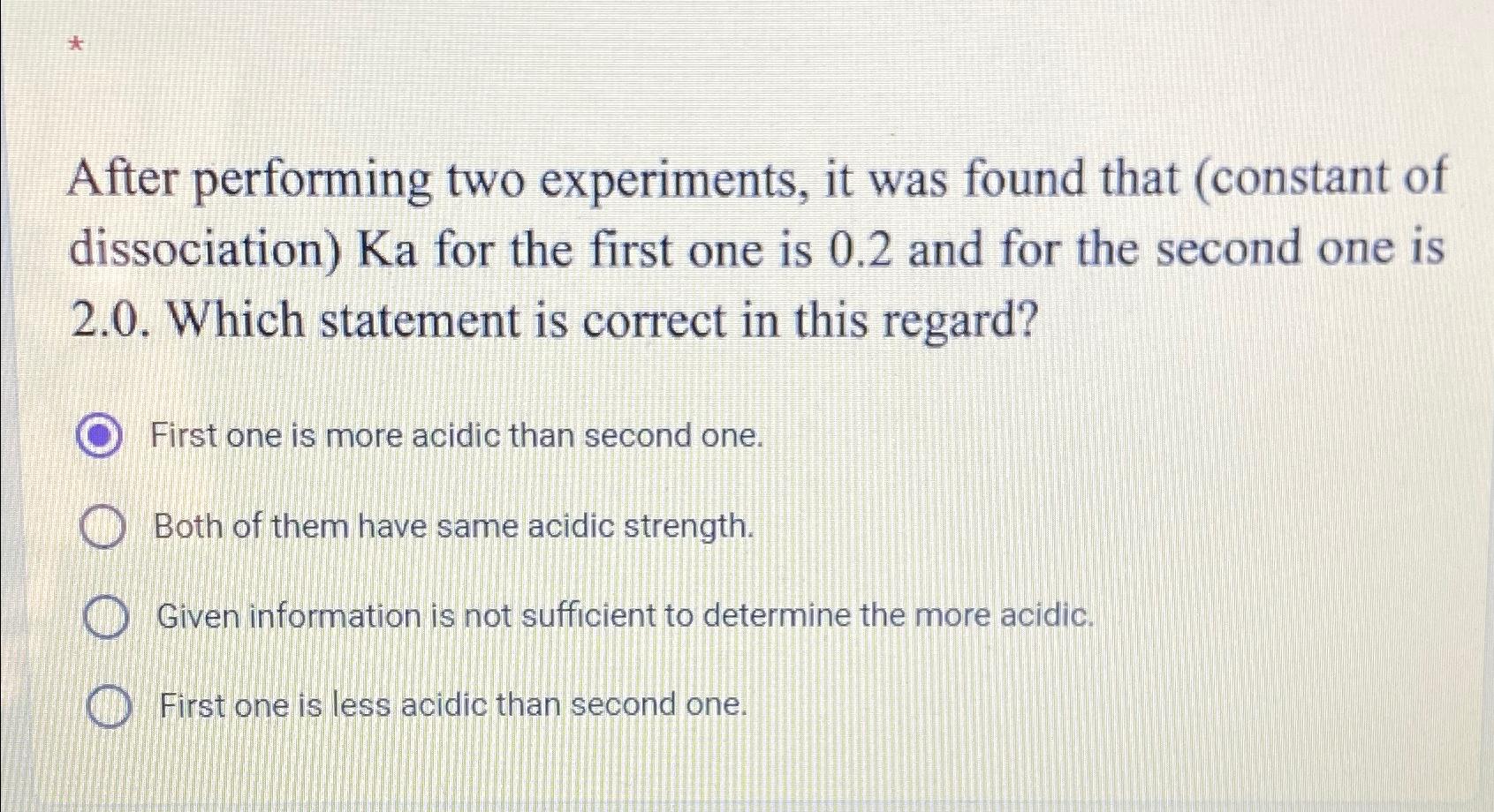 Solved After performing two experiments, it was found that | Chegg.com