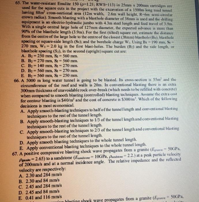 65. The water-resistant Emulite 150 (-1.21; RWS-113) | Chegg.com