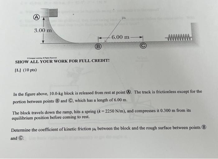 Solved In the figure above, 10.0-kg block is released from | Chegg.com