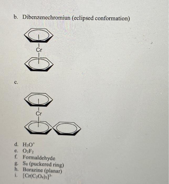 Solved 5. Determine the points groups for: a. | Chegg.com
