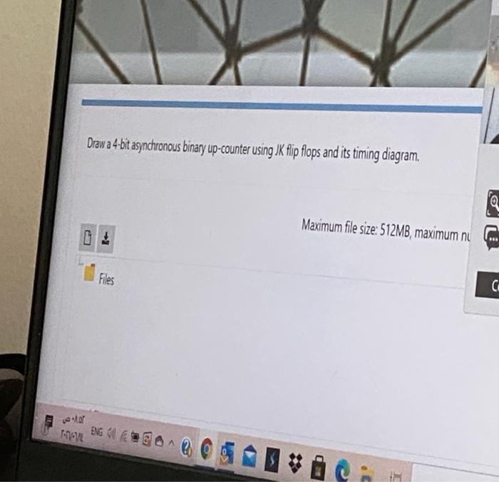 Solved Draw a 4-bit asynchronous binary up-counter using JK | Chegg.com