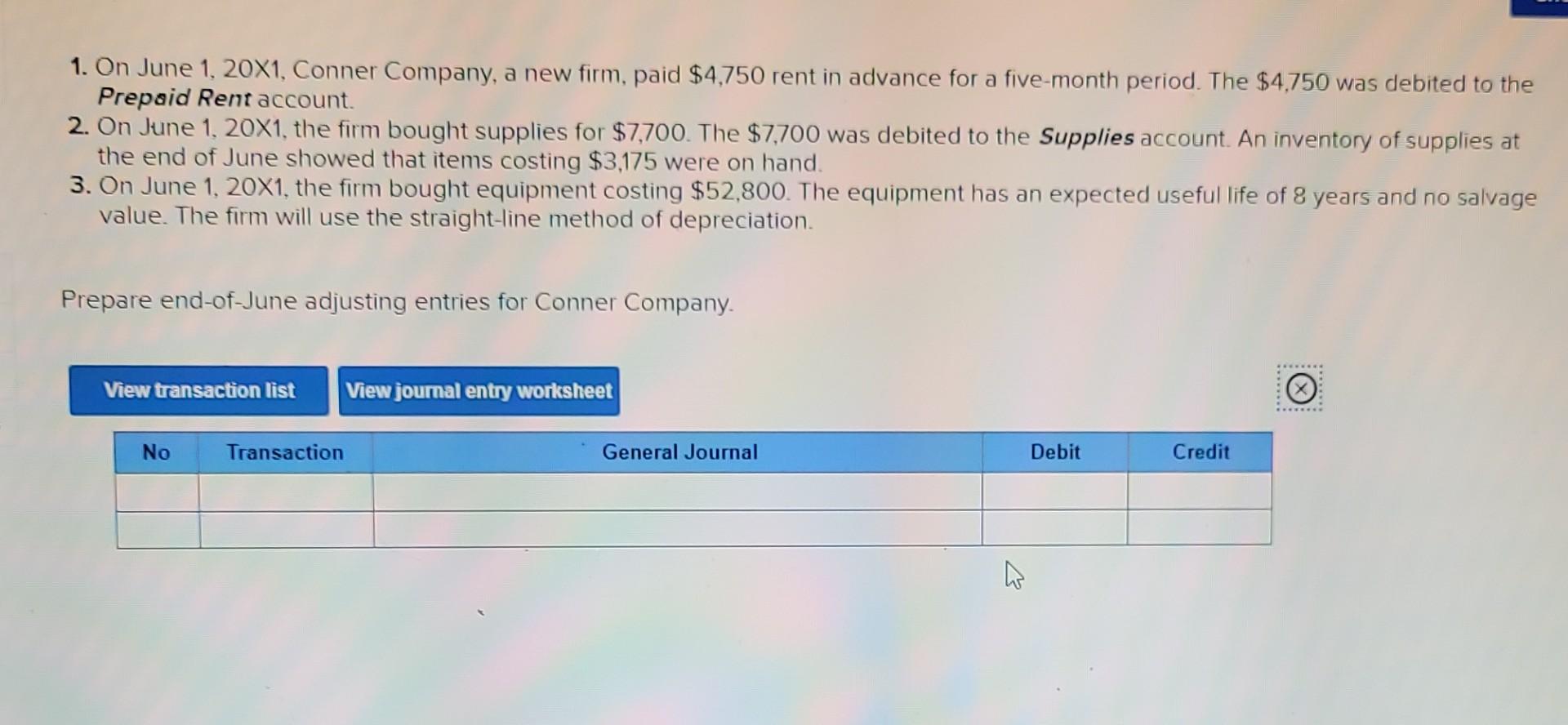 Solved A Prepare the adjusting entry for prepaid rent. B | Chegg.com