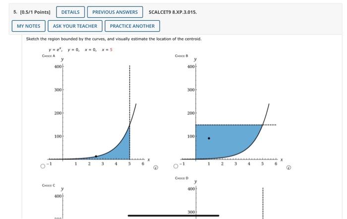 Solved Sketch the region bounded by the curves, and visually | Chegg.com
