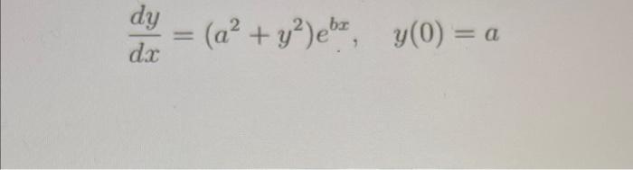 Solved Solve this PVI using the method of separable | Chegg.com