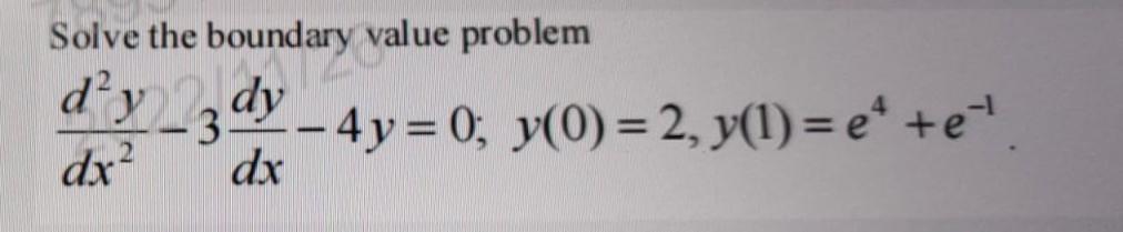 Solved Solve the boundary value problem | Chegg.com