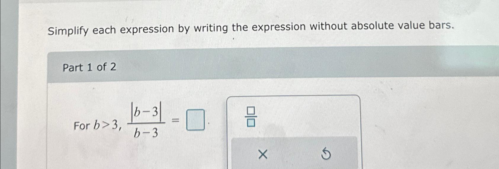 Solved Simplify each expression by writing the expression | Chegg.com