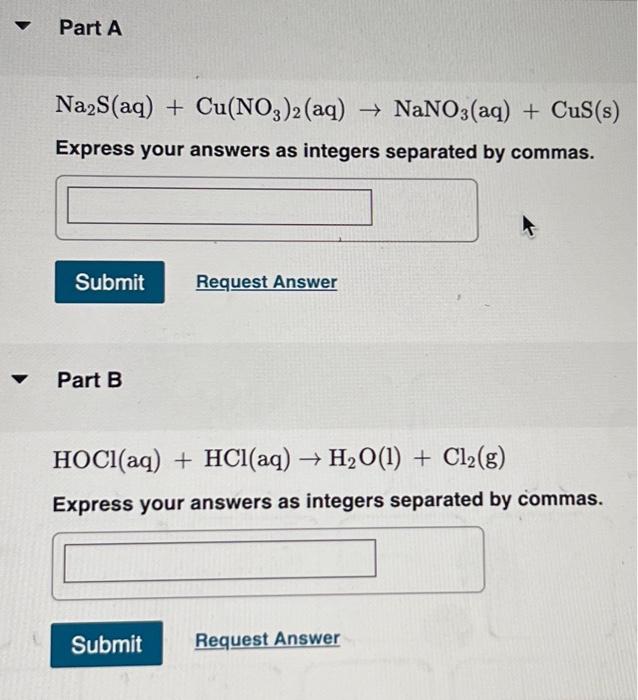 Na2 S(aq)+Cu(NO3)2(aq)→NaNO3(aq)+CuS(s) Express your | Chegg.com